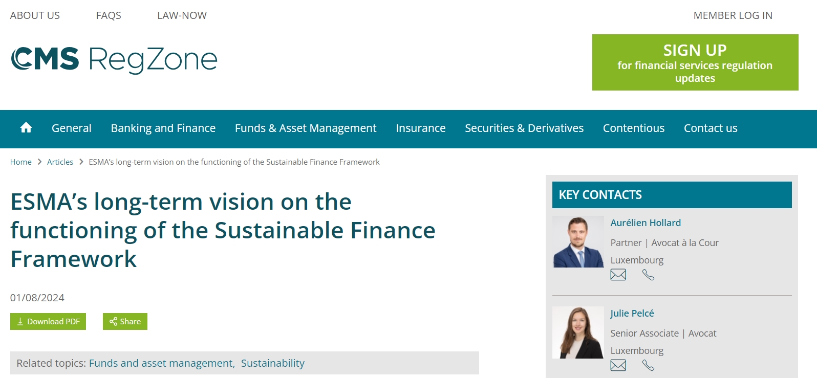 ESMA关于可持续金融框架运作的长期愿景 – 洲贸服务-Jommus.com
